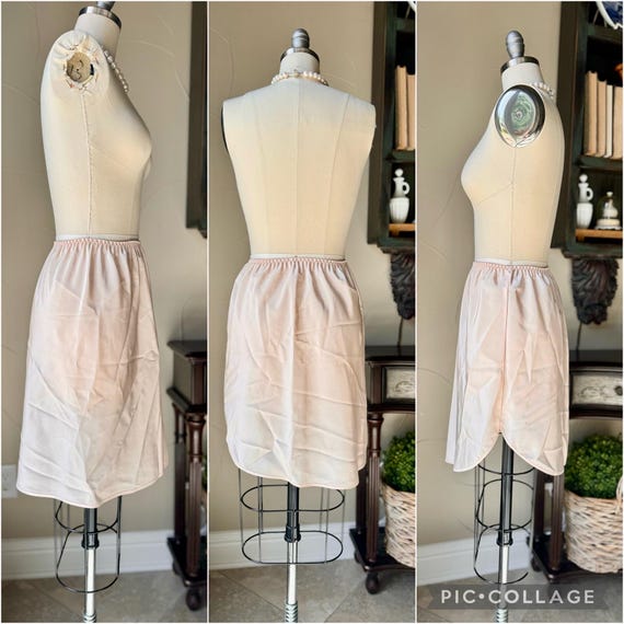 1970s Neiman Marcus Half Slip Ivory Sheen 1960s 70s 6… - Gem