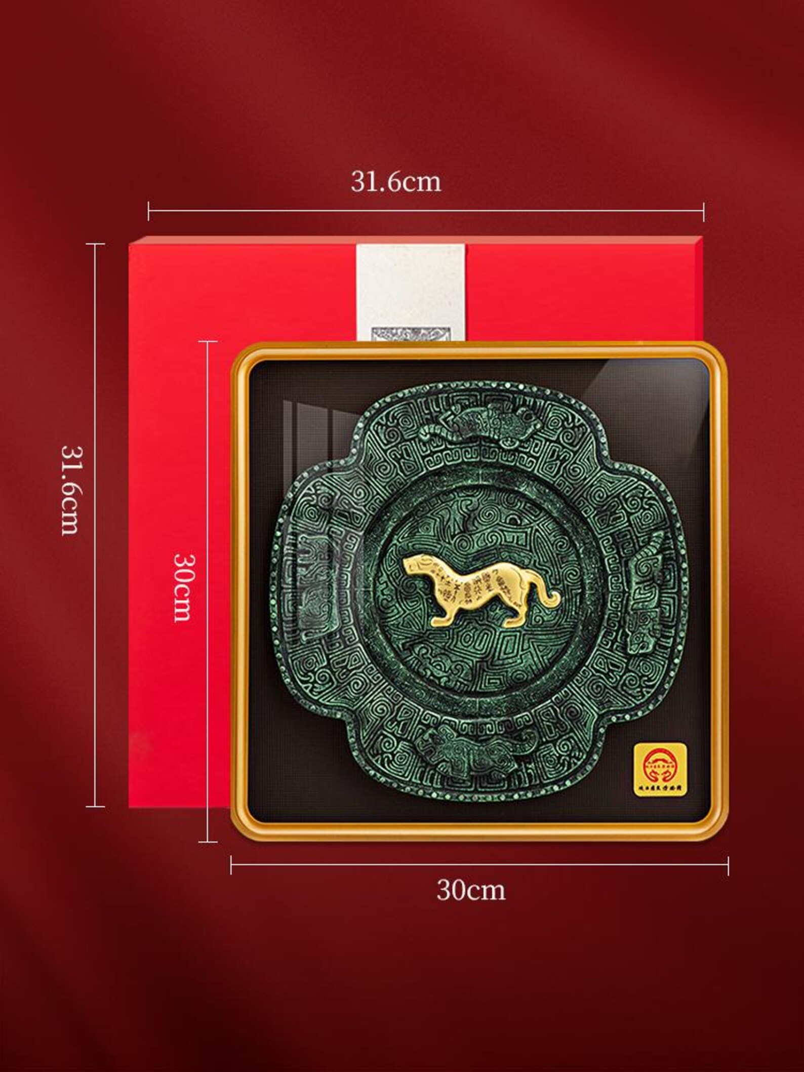 999 Pure Gold Tiger Talisman Ruyi Gold Ornaments, High-end Wall ...