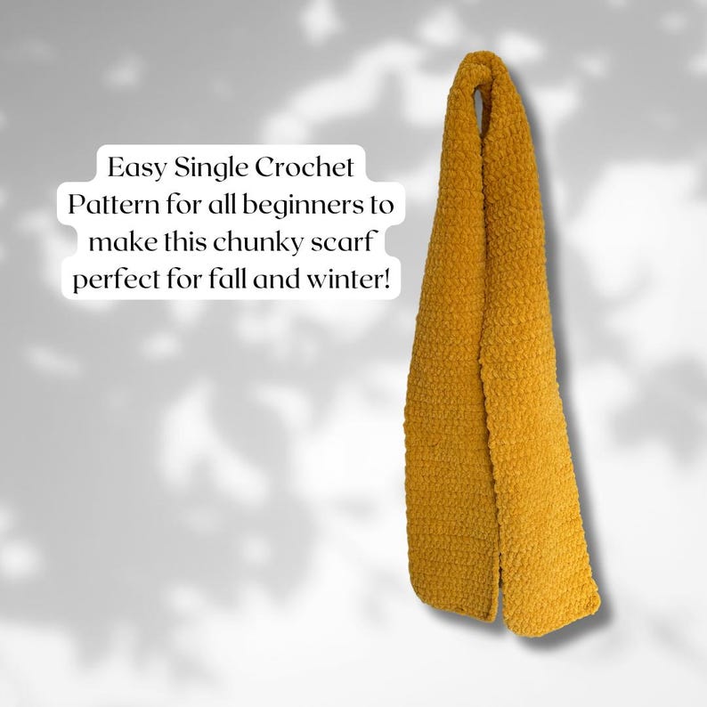 Beginner Friendly Crochet Scarf Pattern, Crochet Scarf Pattern Single ...