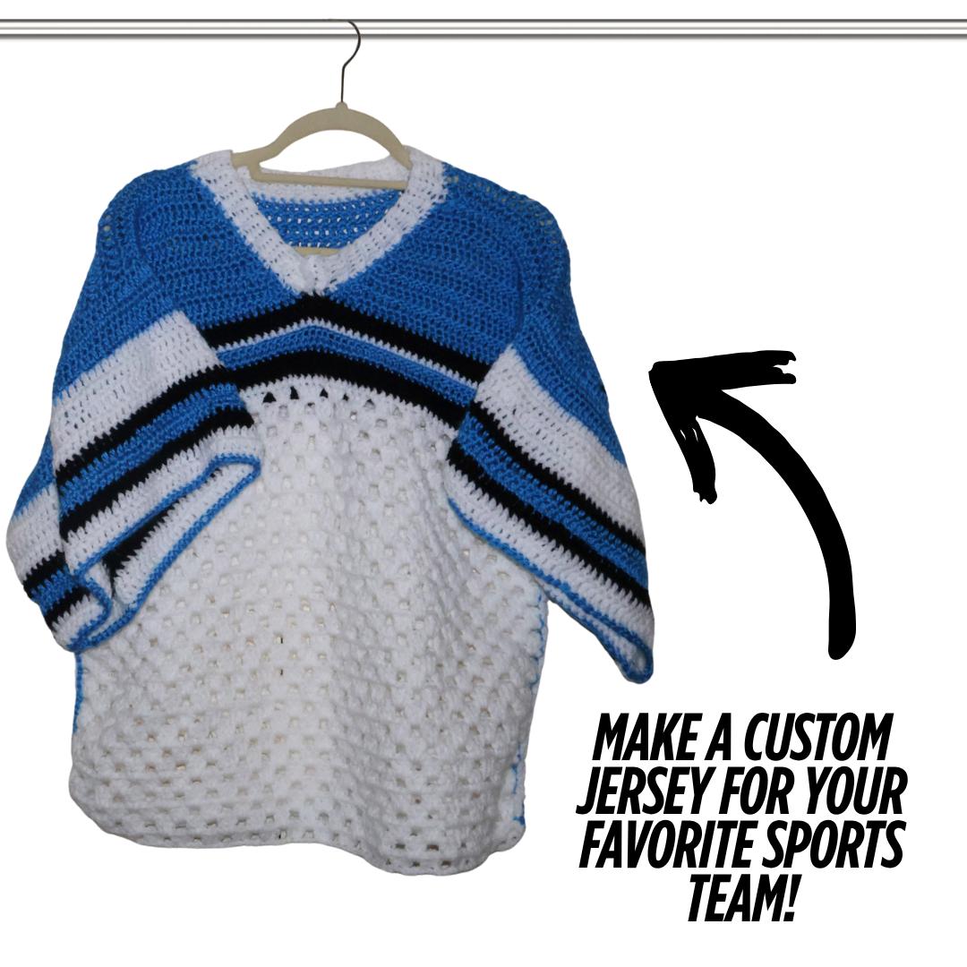Crochet Football Jersey PDF Pattern: Customizable Team Colors - Etsy