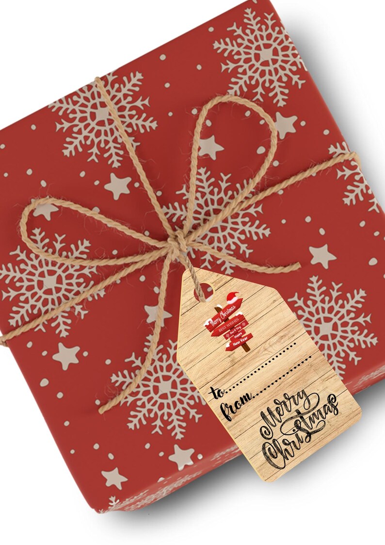 Christmas Gift Tag | Digital Gift Tag | Holiday Gift Tag | Printable ...