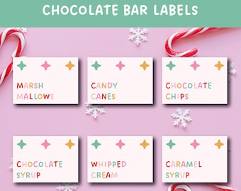 Printable Hot Chocolate Bar Label Kit | for Parties, Events, and ...