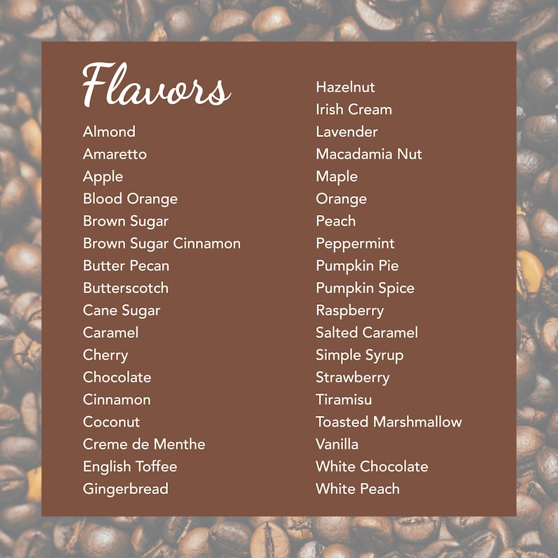 Printable Syrup Bottle Labels | for Coffee, Tea, Cocktails, Soda | Set ...