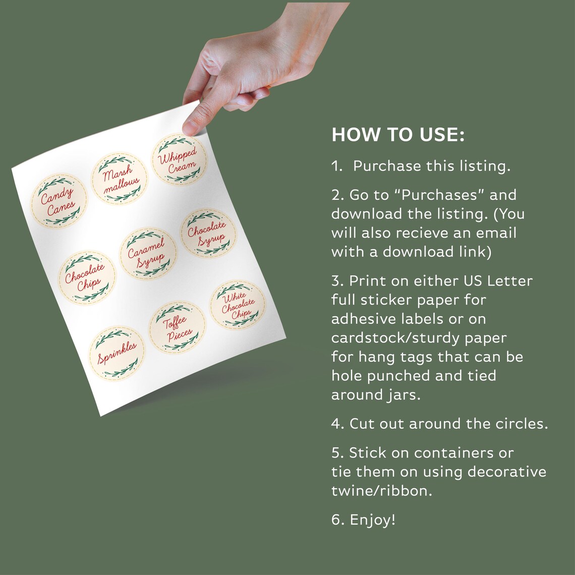 Printable Hot Chocolate Bar Label Kit | for Parties, Events, and ...