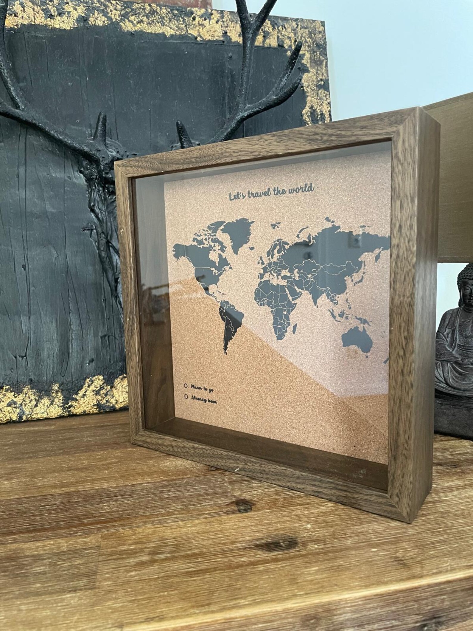 Travel Box, World Map Pin, Memory Box, Piggy Bank, Traveller Gift, Gift ...