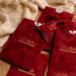 Custom Velvet Wedding Invitations With Envelopes, 100pcs Personalized ...