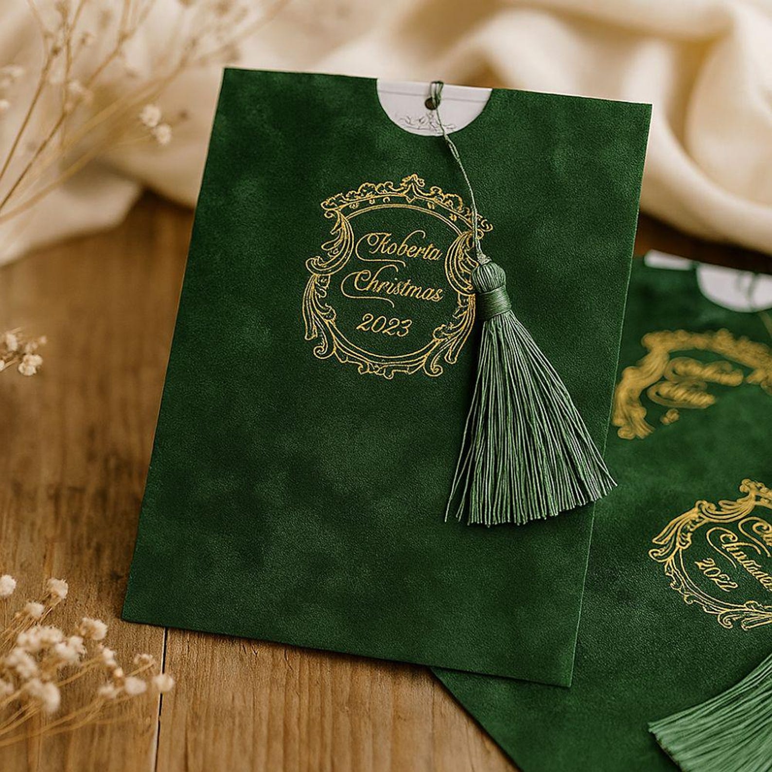 Custom Velvet Wedding Invitations With Envelopes, 100pcs Personalized ...