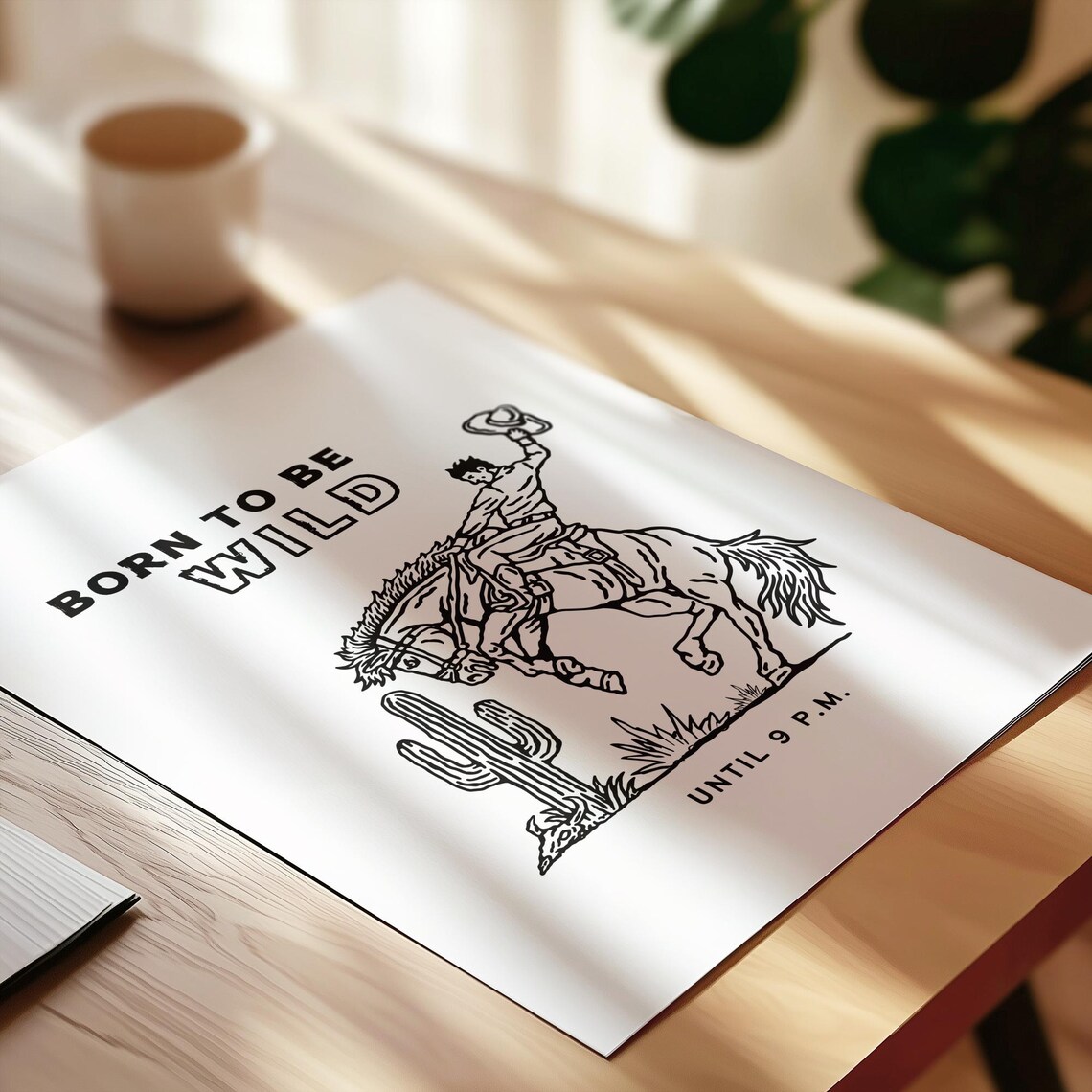 Retro Western Print Set: Wild West Cowboy Art (digital Download - Etsy