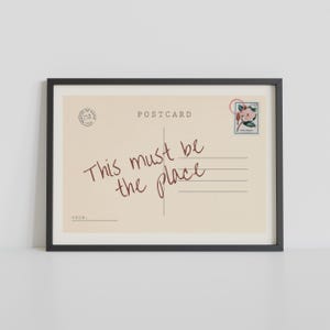 This Must Be the Place Print: Vintage Postcard Style (digital Download ...