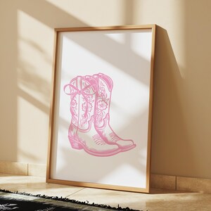 Pink Cowgirl Wall Art Set of 3 Western Wall Decor Trendy Dorm Wall Art ...