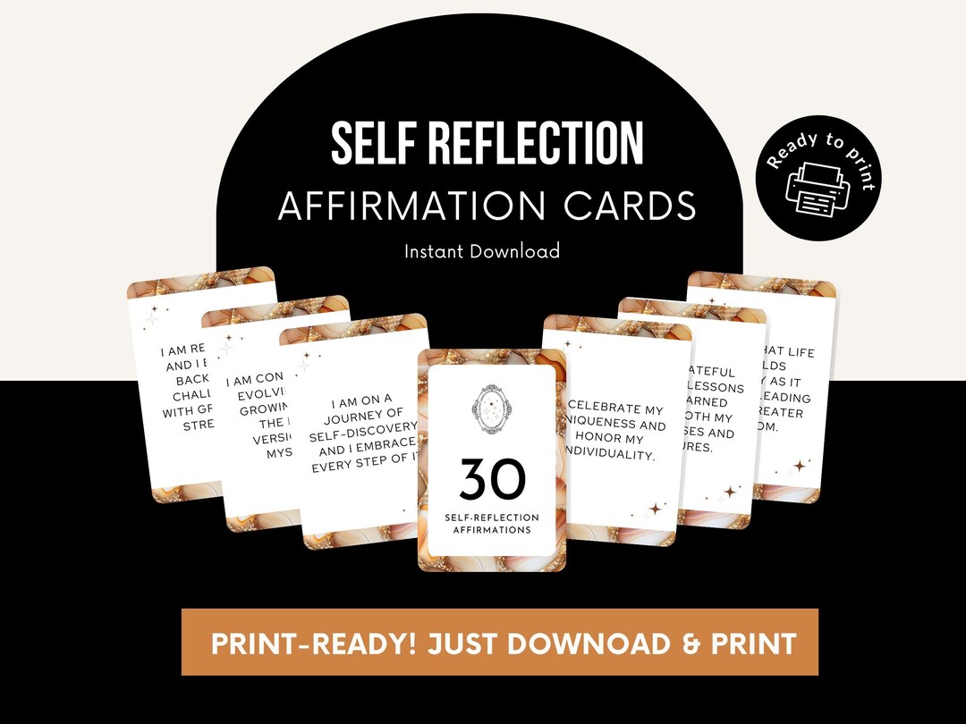 Self-reflection Affirmation Cards – A Daily Practice for Growth ...