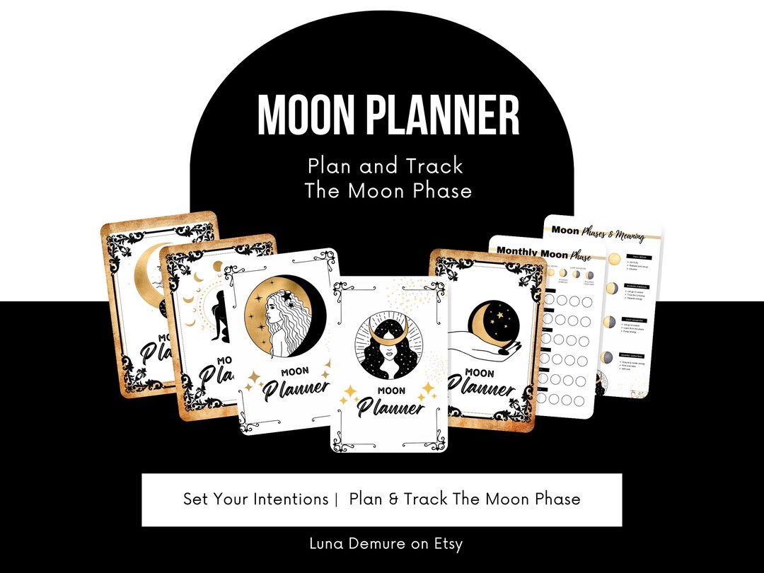 Moon Planner, Moon Planner Undated, Witchy Planner, Astrology Planner ...