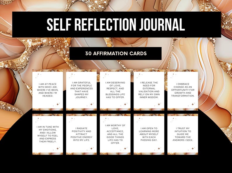 Self-reflection Affirmation Cards – A Daily Practice for Growth ...