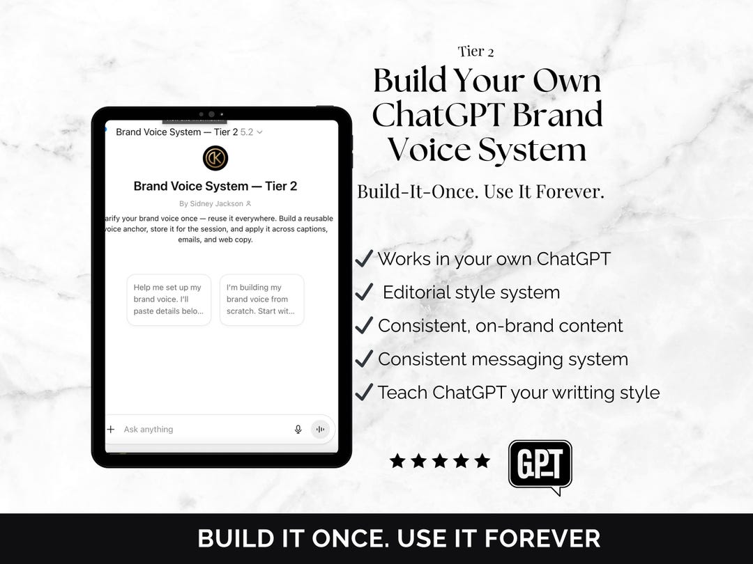 Build-your-own Chatgpt Content System — Consistent Voice, Repeatable ...