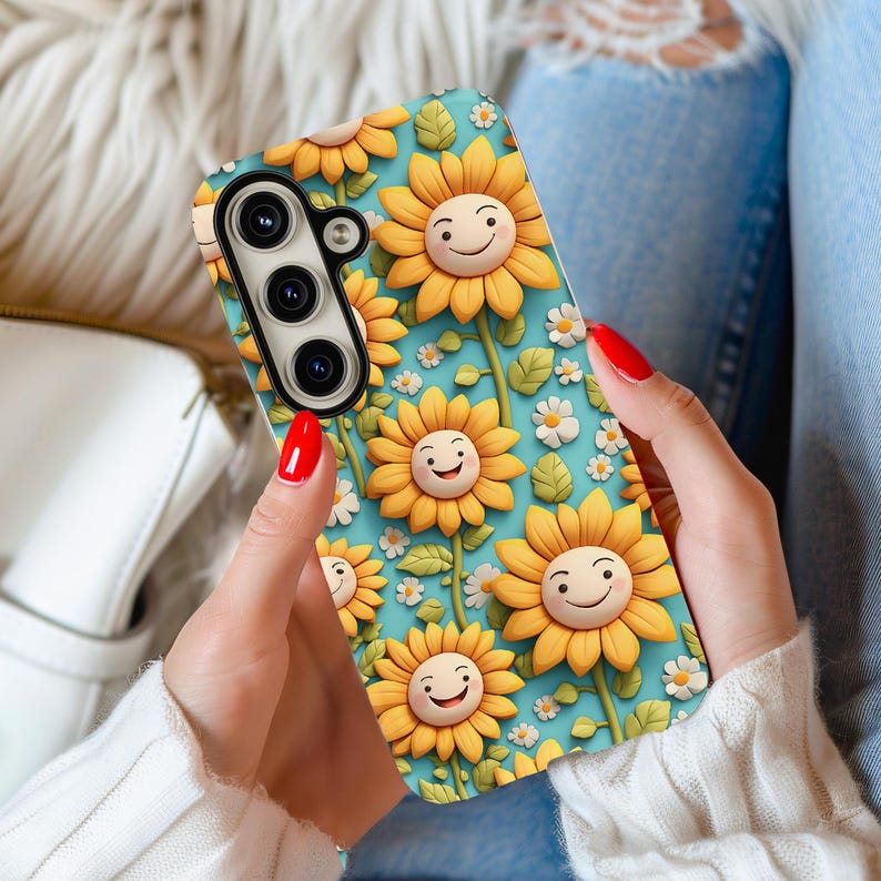Happy Sunflowers Samsung Case Brings Cheerful, Kawaii Sunshine With ...