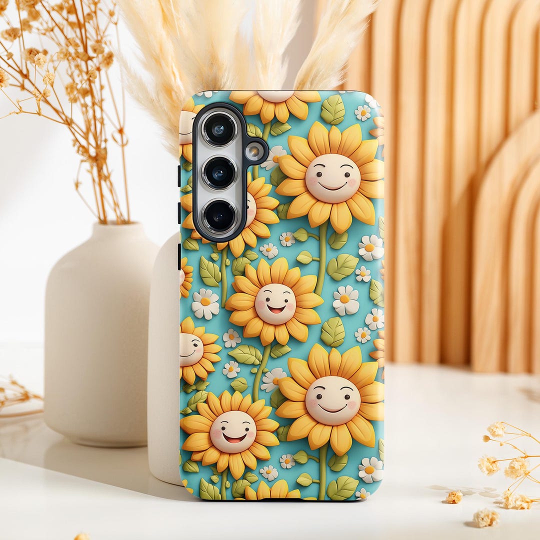 Happy Sunflowers Samsung Case Brings Cheerful, Kawaii Sunshine With ...