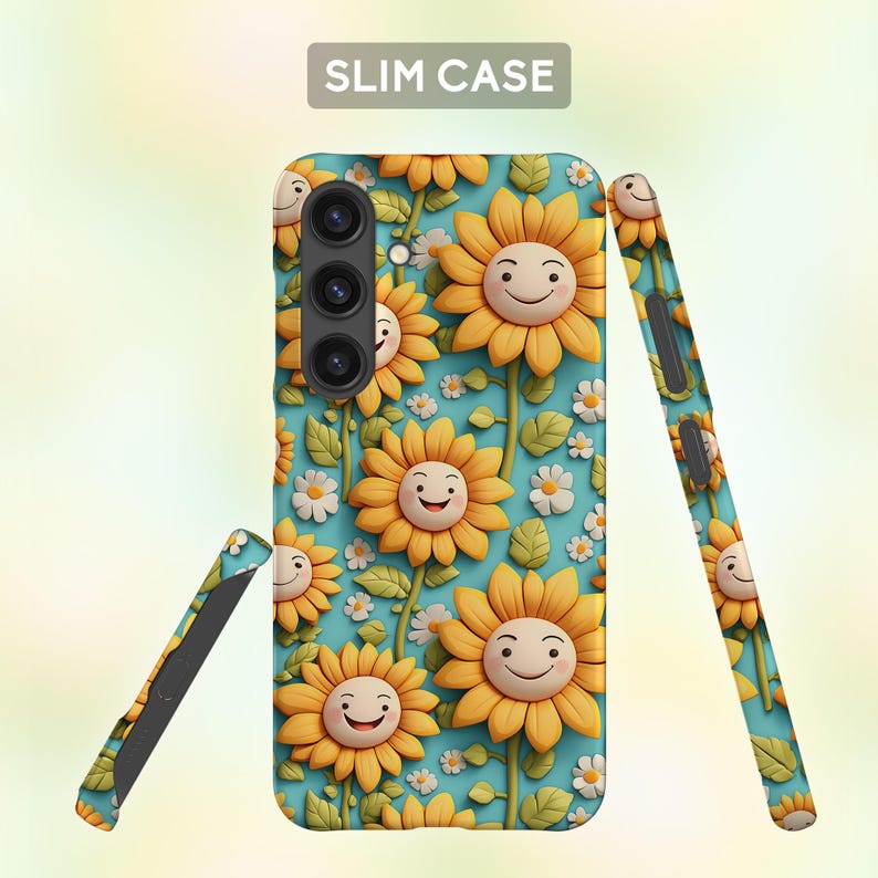 Happy Sunflowers Samsung Case Brings Cheerful, Kawaii Sunshine With ...