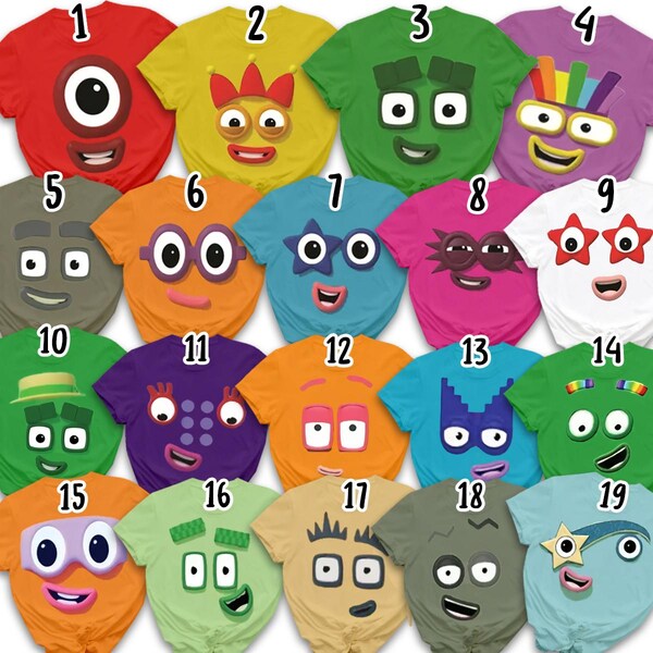 Numberblocks Costume - Etsy