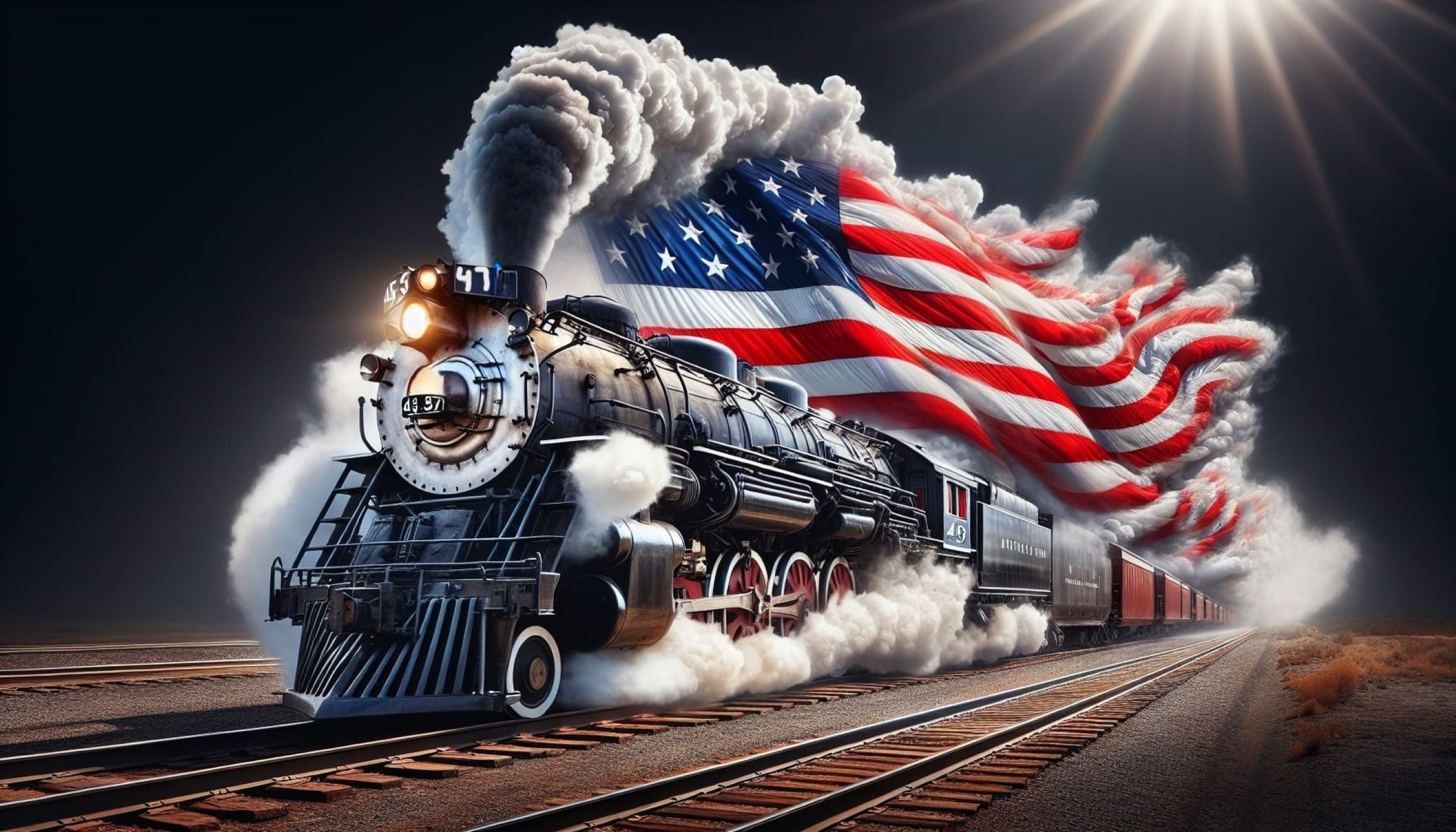American Flag Train for the 2024 Election - Etsy