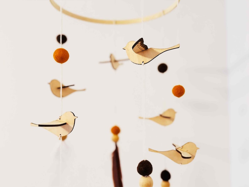 Lasercut Bird Mobile SVG Perfect for Your DIY Project to Welcome Baby ...