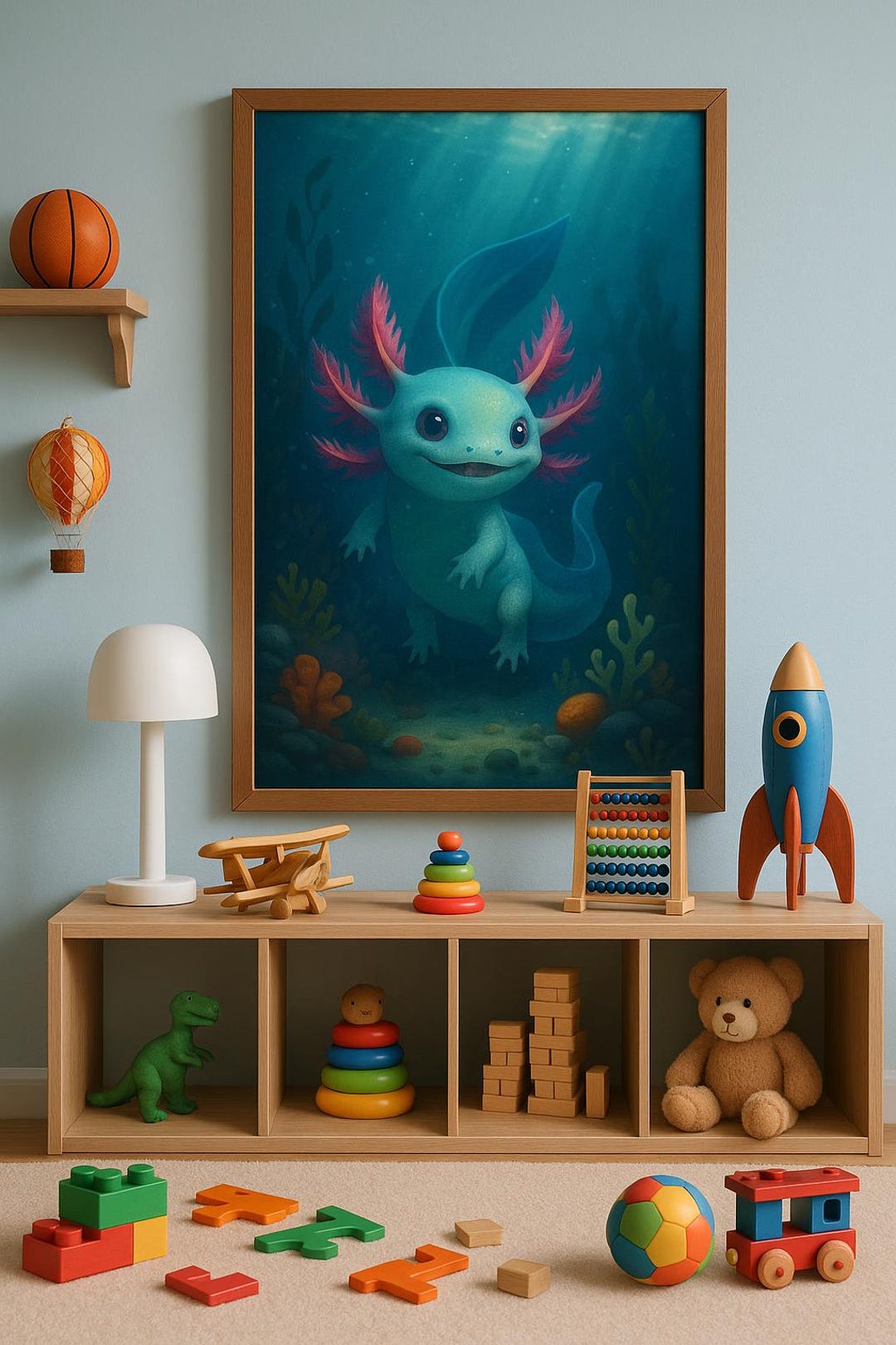 Axolotl Wall Poster Printable - Etsy