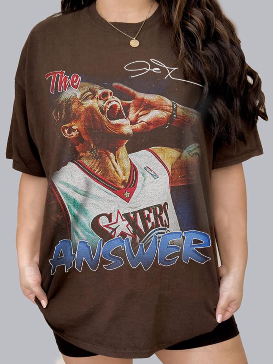 Vintage Allen Iverson the Answer Philadelphia 76ers Shirt, Basketball ...
