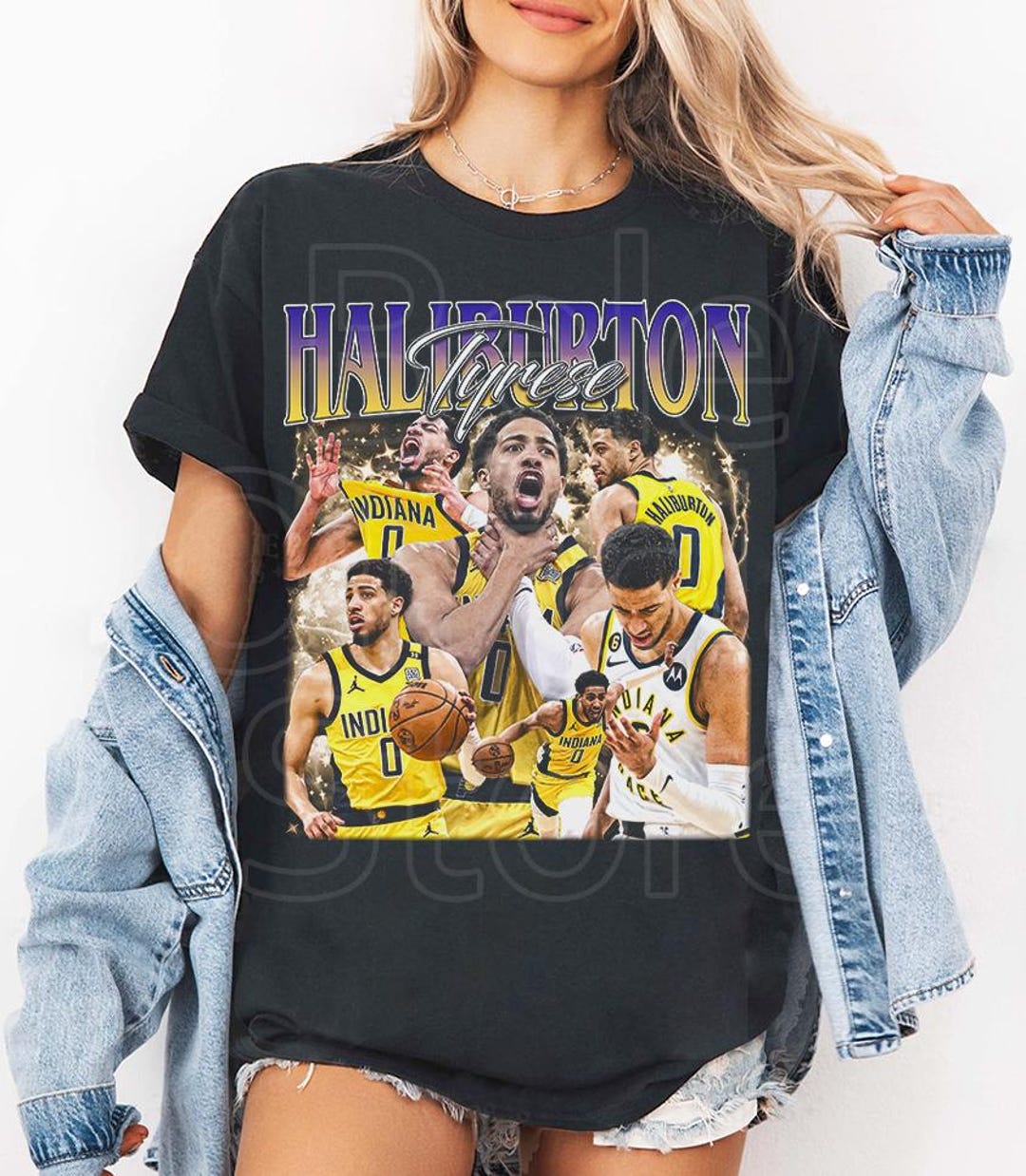 Tyrese Haliburton Shirt, Classic Vintage Tyrese Haliburton T Shirt ...