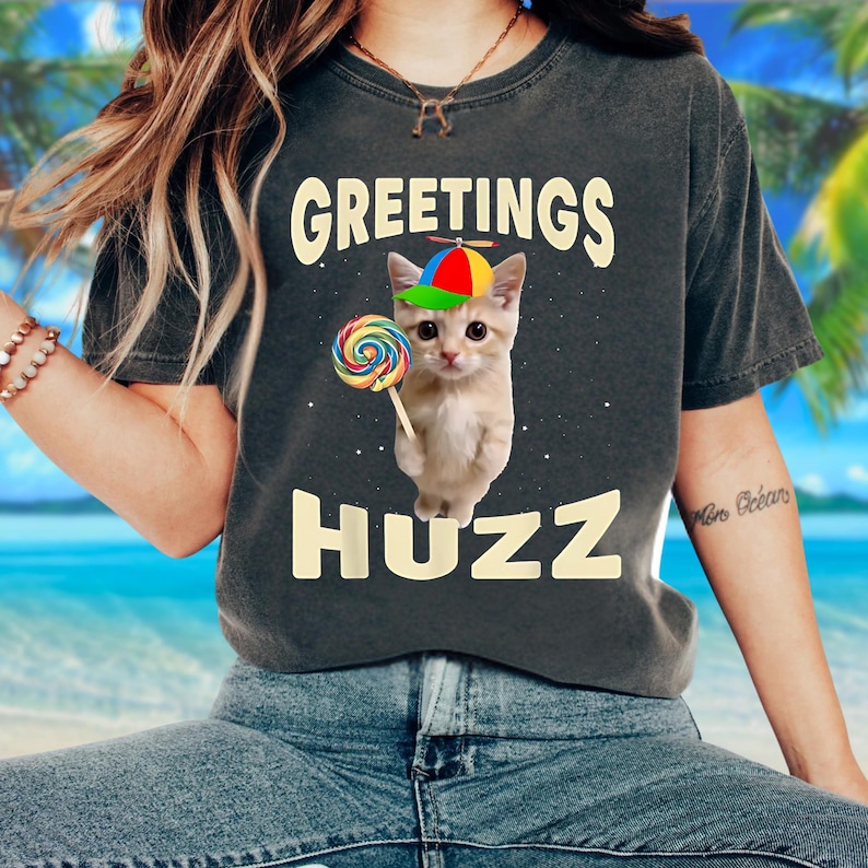 Greetings Huzz Funny Gen Z Gen Alpha Slang Meme T-shirt, Daily Shirt ...