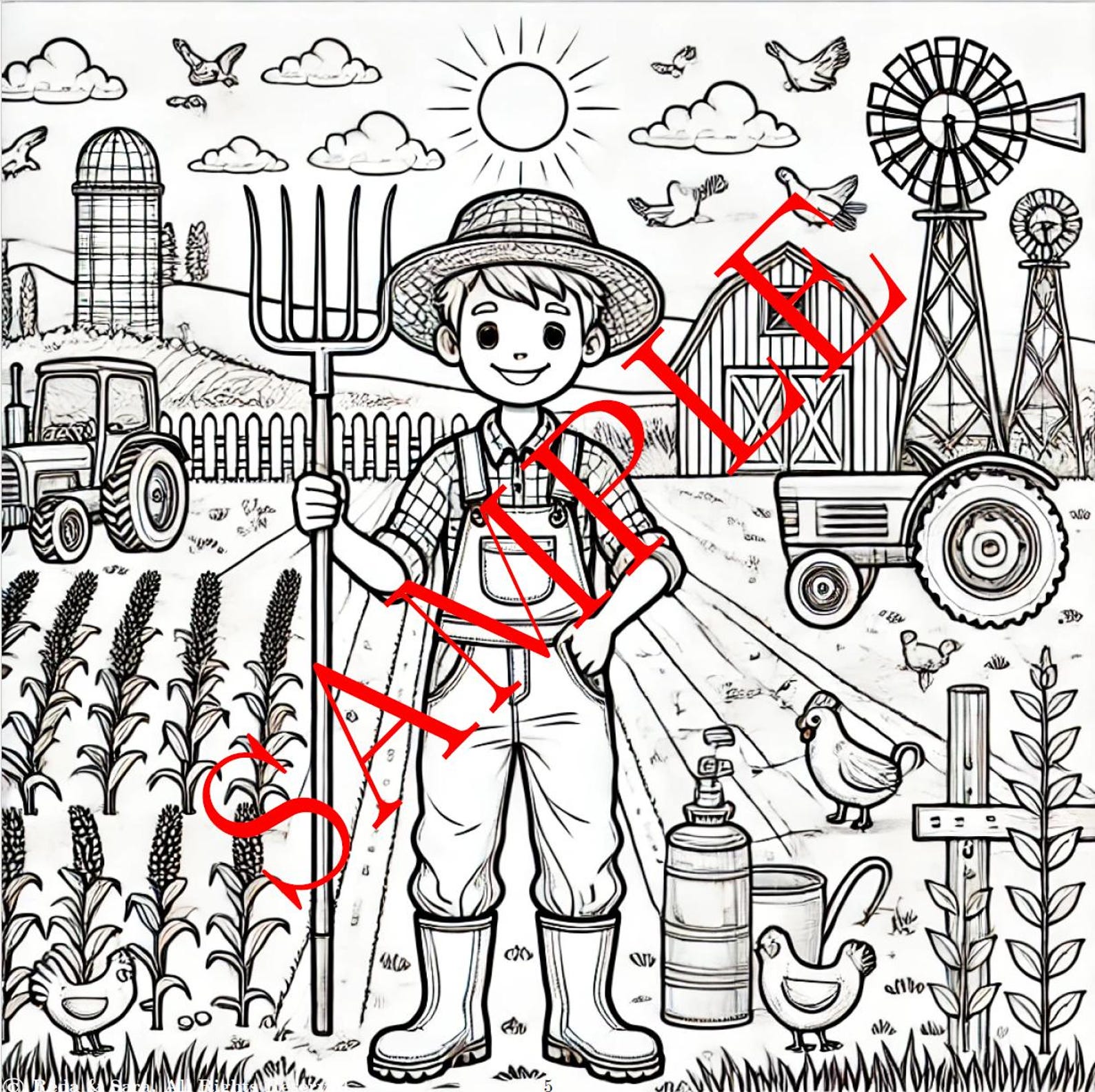 Printable Professions Coloring Book PDF: 30 Careers to Color for Kids ...