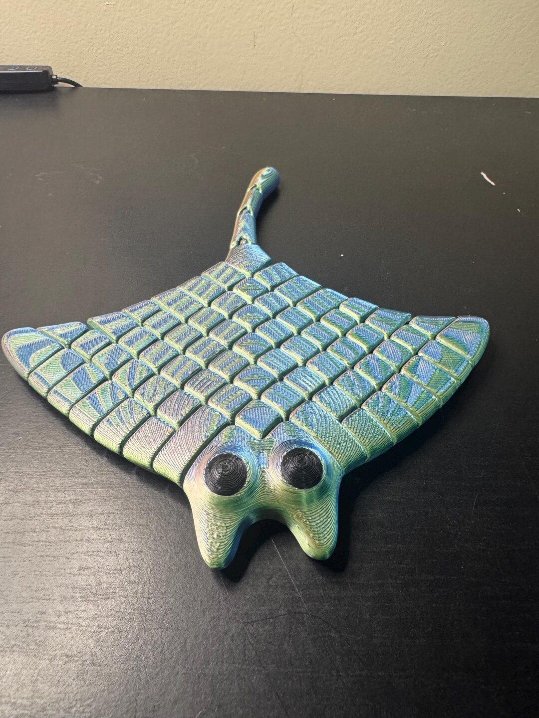 Articulated Manta Ray (sting Ray) Blue/gold - Etsy