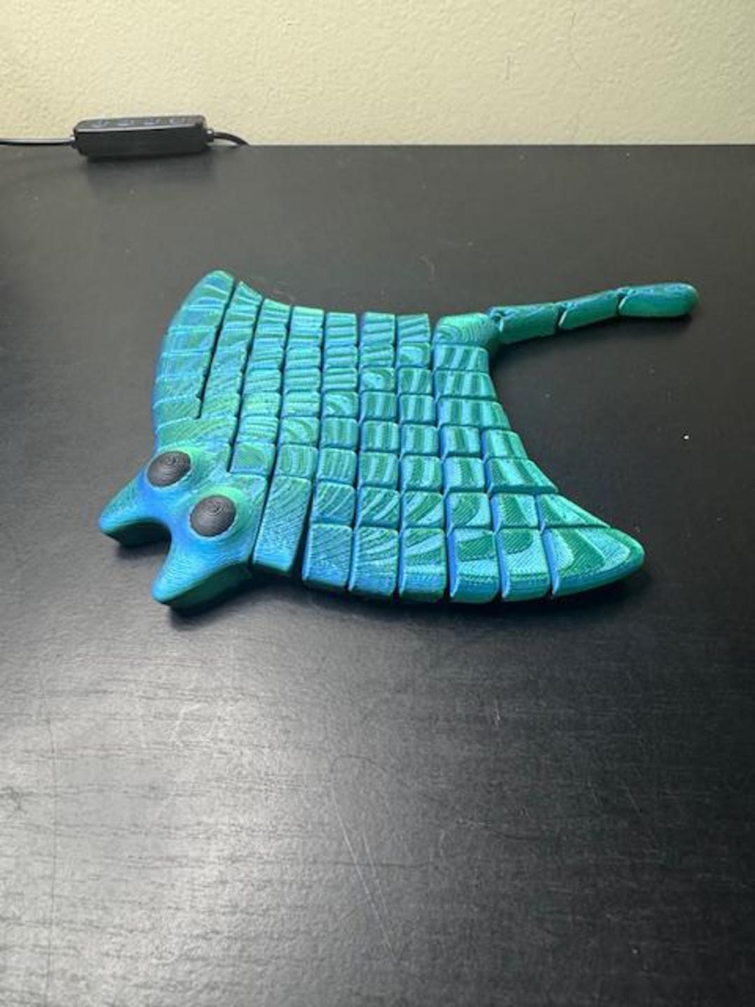 Articulated Manta Ray (sting Ray) Green/blue - Etsy