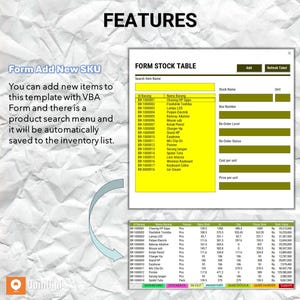 Inventory Tracker Excel VBA, Inventory List, Business Stock Management ...