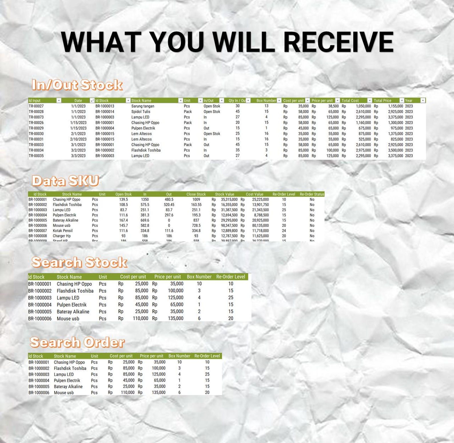 Inventory Tracker Excel VBA, Inventory List, Business Stock Management ...
