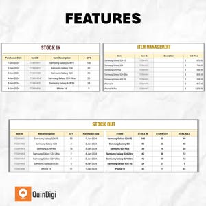 Inventory Tracker Excel Spreadsheet: Small Business Stock Management - Etsy