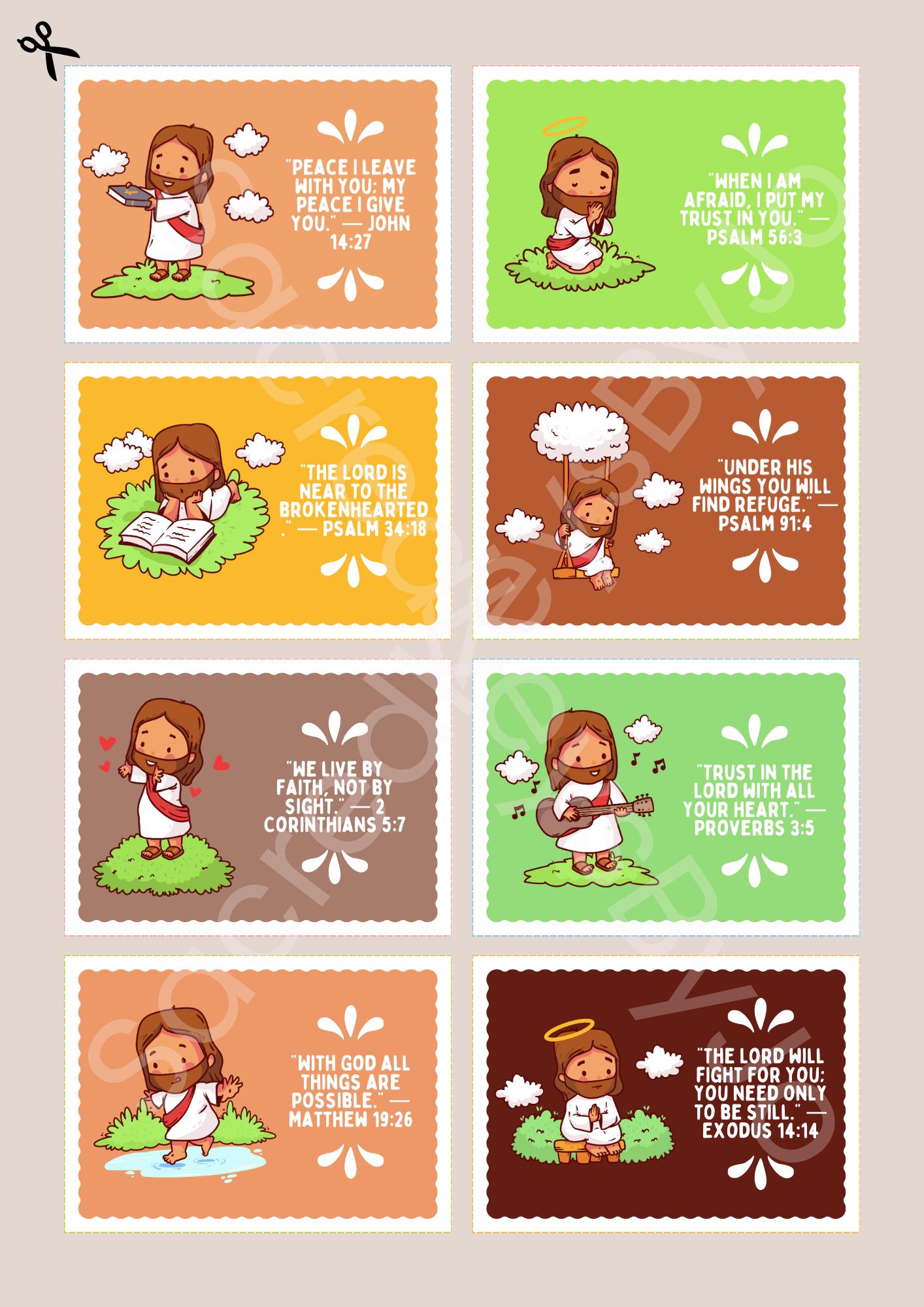 Printable Bible Verse Lunchbox Notes | Christian Scripture Cards ...