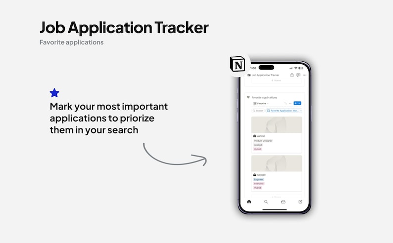 Job Application Tracker Notion Template Job Search Interview Tracking Dashboard for Networking ...