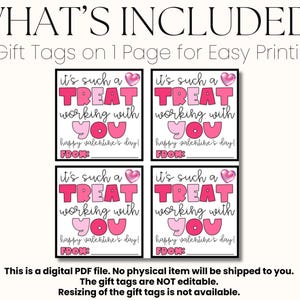 Valentines Day Gift Tag Gift Tag for Valentine's Day Happy Valentines ...