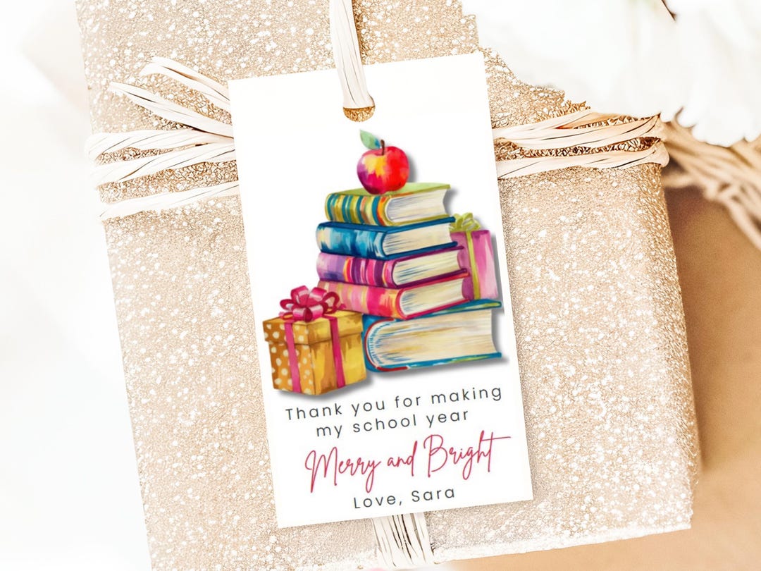 Christmas Gift Tag Christmas Teacher Gift Tag Printable Teacher ...