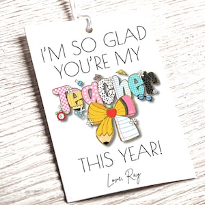 Back to School Gift Tag First Day of School Gift Tag Meet the Teacher ...