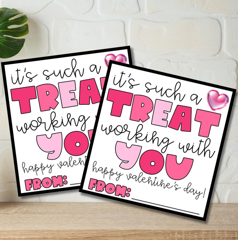 Valentines Day Gift Tag Gift Tag for Valentine's Day Happy Valentines ...