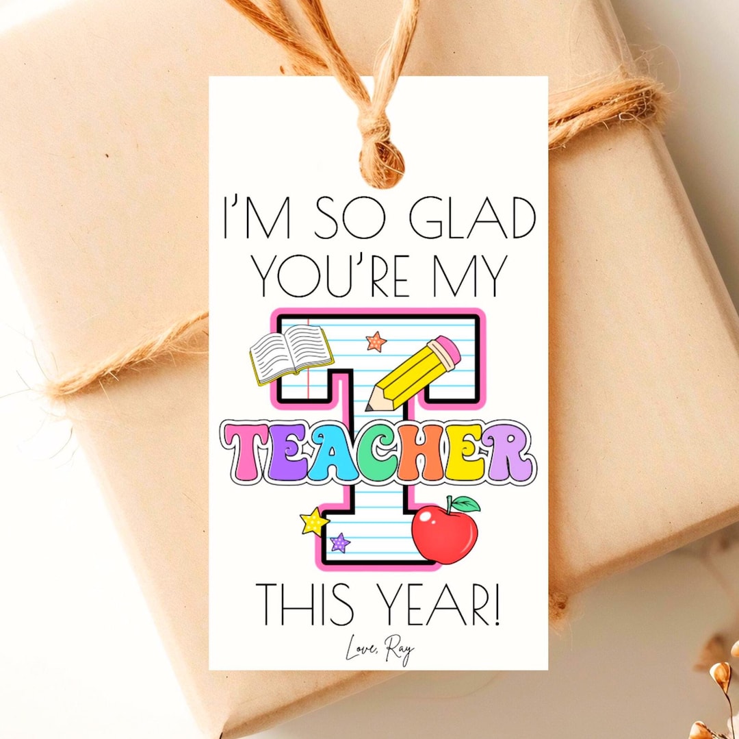 Back to School Gift Tag First Day of School Gift Tag Meet the Teacher ...