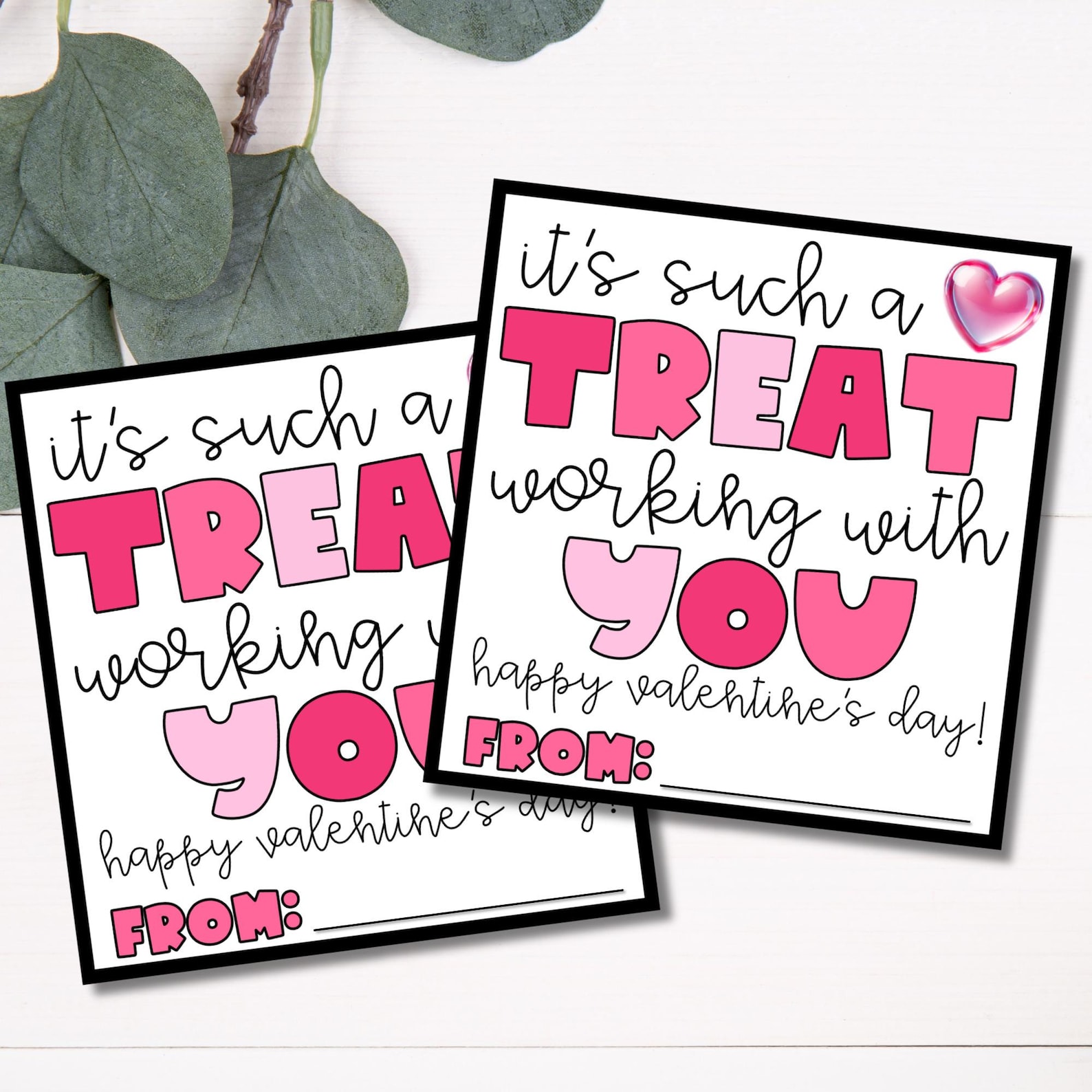 Valentines Day Gift Tag Gift Tag for Valentine's Day Happy Valentines ...