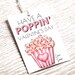 Printable Popcorn Valentine's Day Gift Tag Valentine's Day Microwave ...