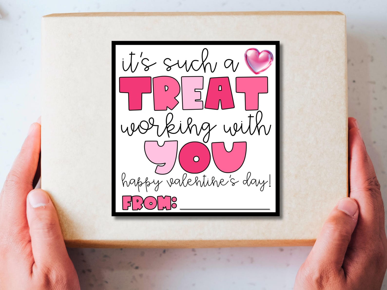 Valentines Day Gift Tag Gift Tag for Valentine's Day Happy Valentines ...