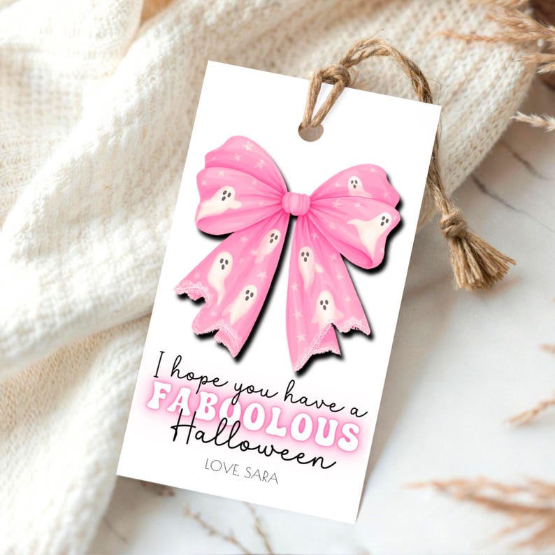 Halloween Gift Tag I Hope You Have a Faboolous Halloween Printable ...