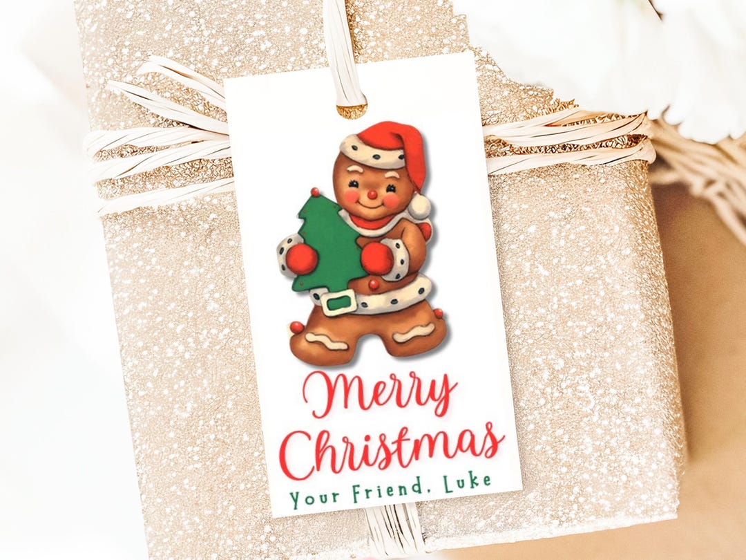 Editable Merry Christmas Gift Tag Editable Christmas Gift Tag Editable ...