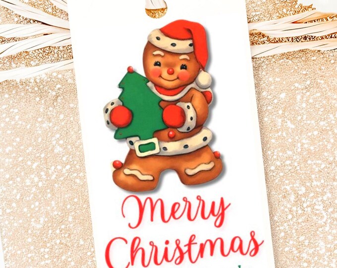 Editable Gingerbread Man Gift Tags Editable Christmas Gingerbread Man ...