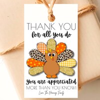 Pumpkin Fall Autumn Thanksgiving, Halloween Thank You Favor Tags ...