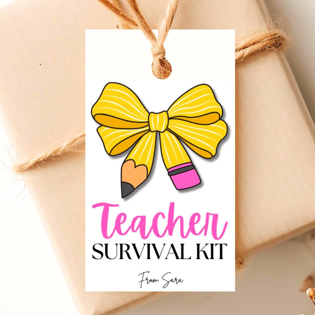Back to School Gift Tag Teacher Gift Tag Editable Back to School ...