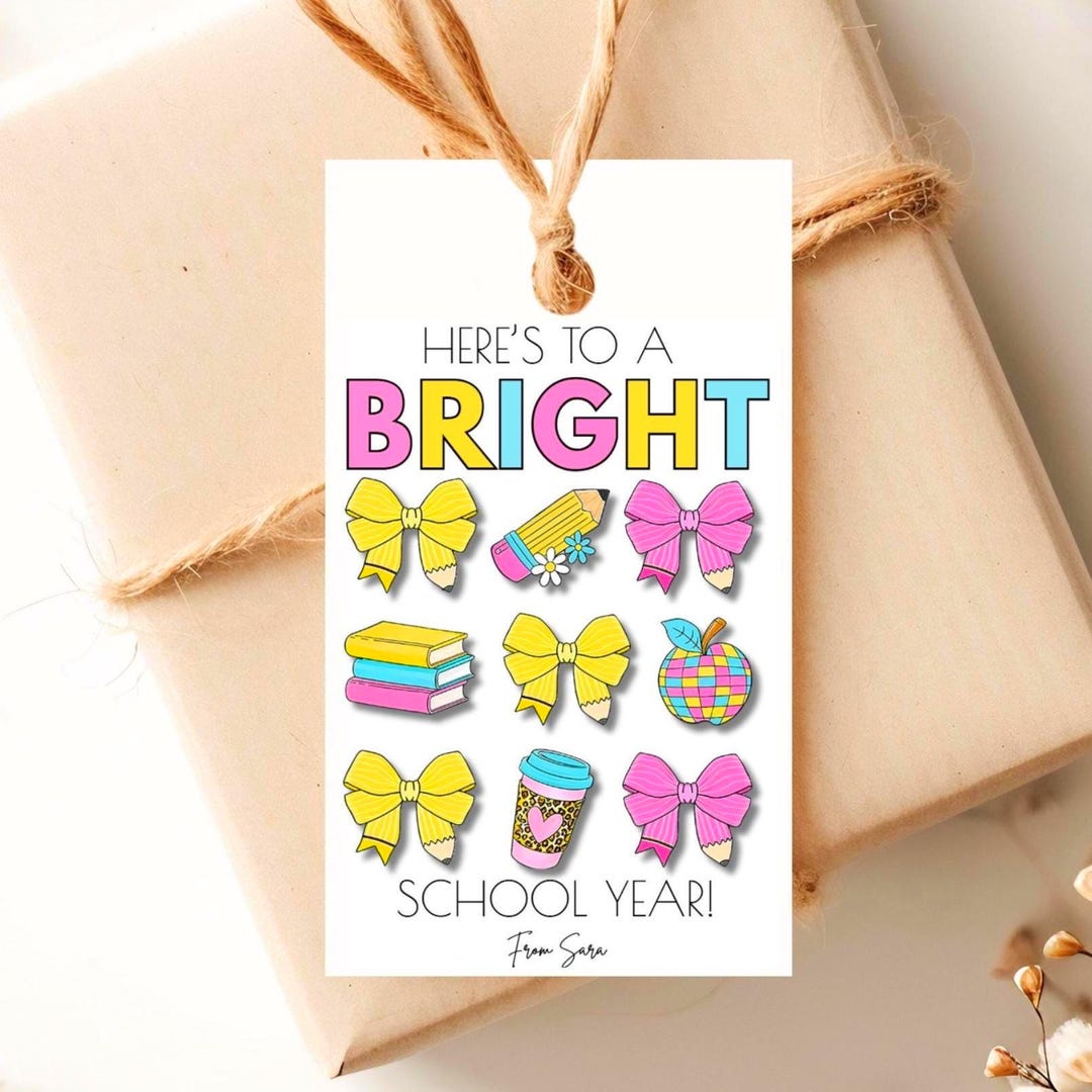 Back to School Gift Tag First Day of School Gift Tag First Week of ...